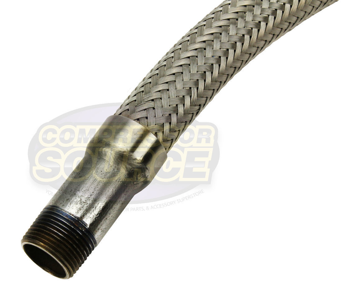 3/4" x 18" Stainless Steel Compressed Air Line Metal Flex Hose ...