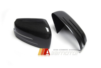 Carbon Fiber Side Mirror Covers fits Mercedes W204 C204 W212 C207 W218 ...