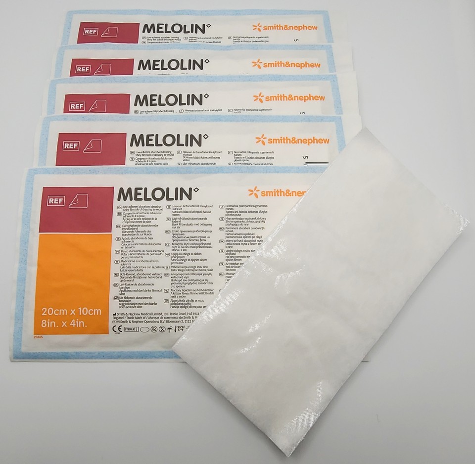 Melolin 20cm x 10cm Non-Adherent Wound Dressing Pack of 25 | eBay UK