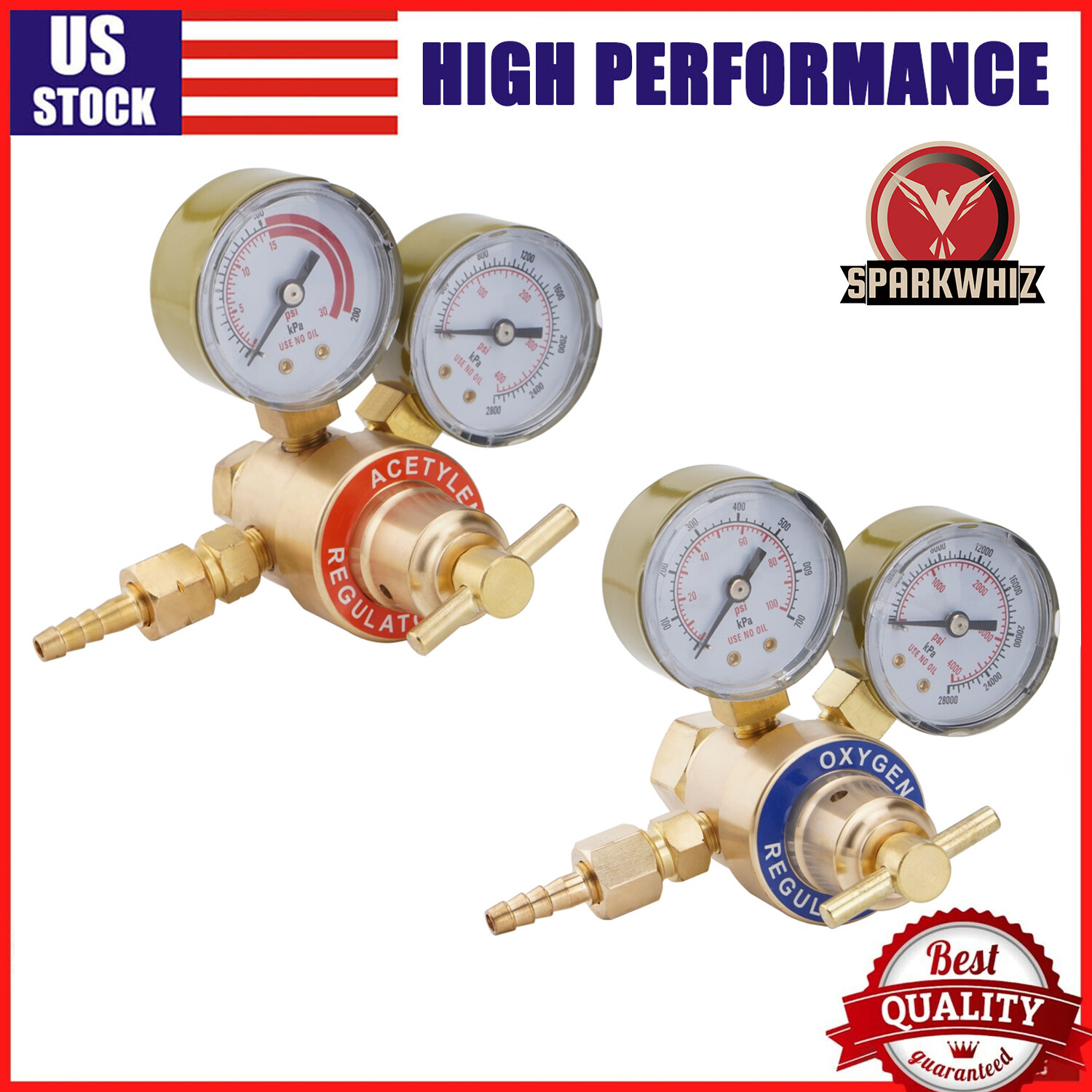 Oxygen Regulator & Acetylene Gas Regulator Victor Welding Cutting Torch ...