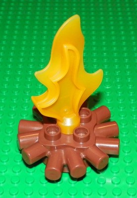 LEGO - Duplo Camp Fire - Brown w/ Orange Flame | eBay