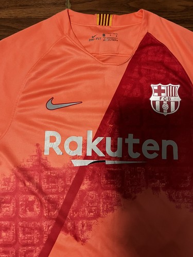 Barcelona FCB Medium Futbol Jersey Nike Authentic Pink 2018 Rakuten Dri ...