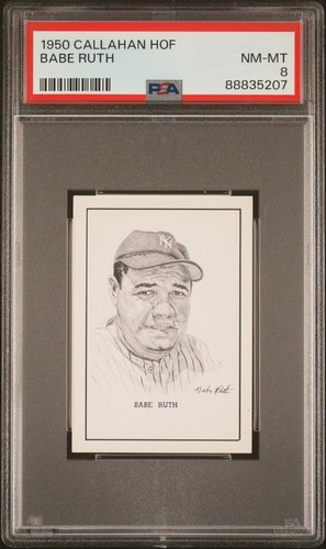 1950 Callahan Hall Of Fame Babe Ruth PSA 8 CENTERED | eBay