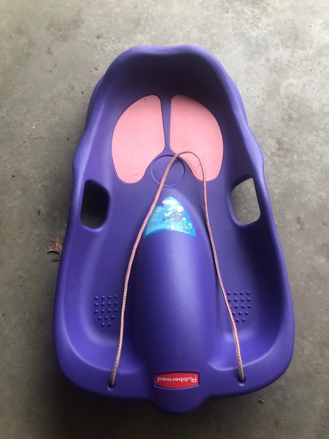 Vintage Rubbermaid Sled 2101 Made in USA 40” Purple And Pink for sale ...
