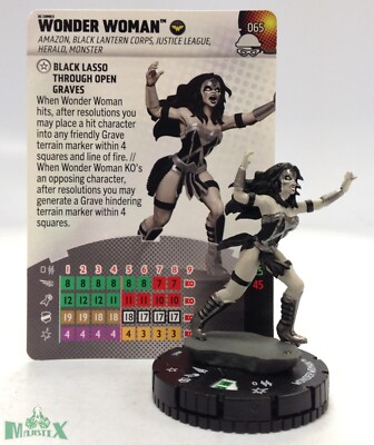 Heroclix DC Notorious set Wonder Woman (Black Lantern) #065 Chase ...