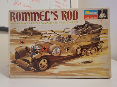 *Vintage / Rare* Original Issue Monogram Rommel's Rod Model Kit #6745 ...