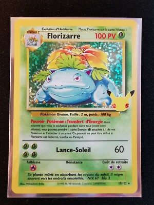 Carte Pokemon - Florizarre 15/102 - Holo 25 Ans Celebrations Set De ...