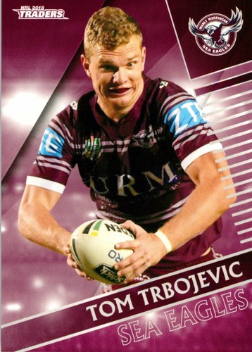 2018 MANLY SEA EAGLES NRL Card TOM TRBOJEVIC Traders | eBay