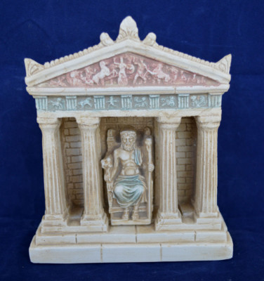 Zeus Temple sculpture ancient Greek God king of all gods small artifact ...