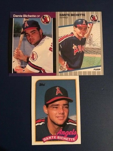 Dante Bichette 3-Card Rookie Baseball Card Lot--Donruss/Fleer/Topps | eBay