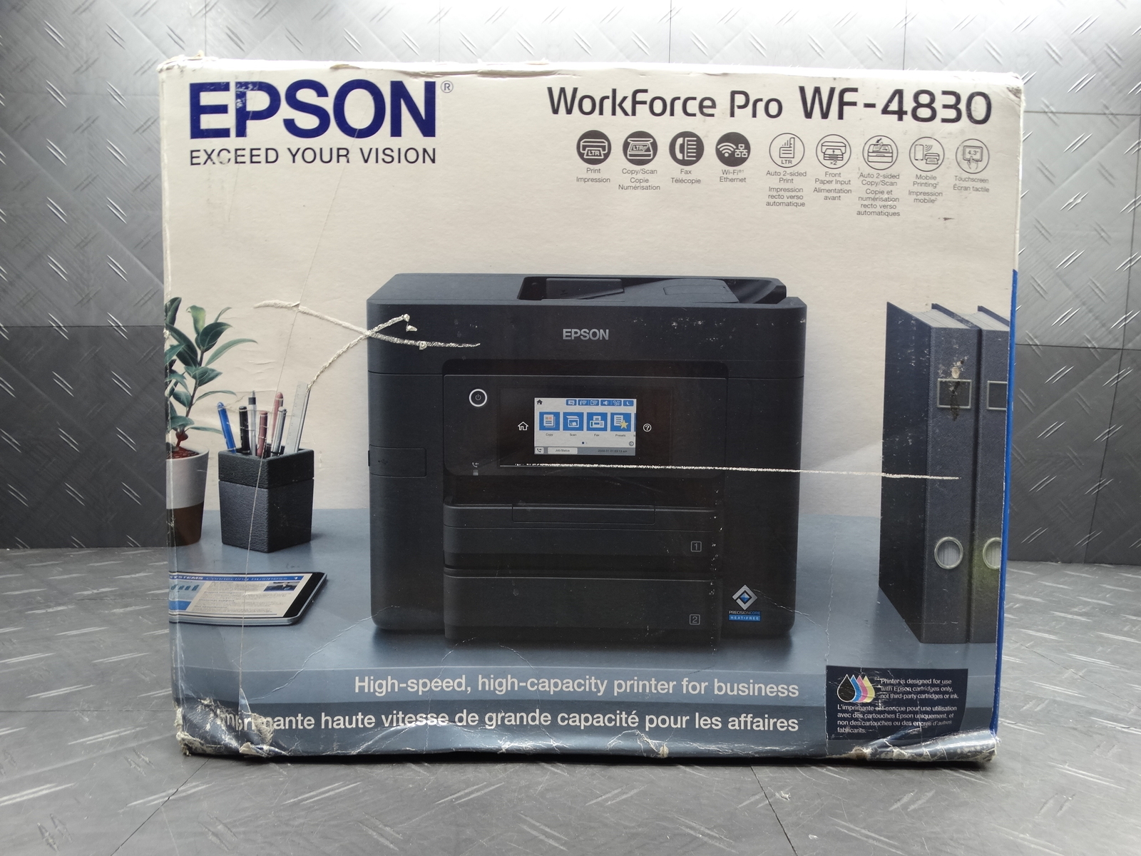 Epson WorkForce Pro WF-4830 Wireless Color All-in-One Inkjet Printer ...