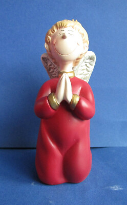 Schutzengel Engel - Junge Paolo rot kniend betend 12 cm von GILDE ...