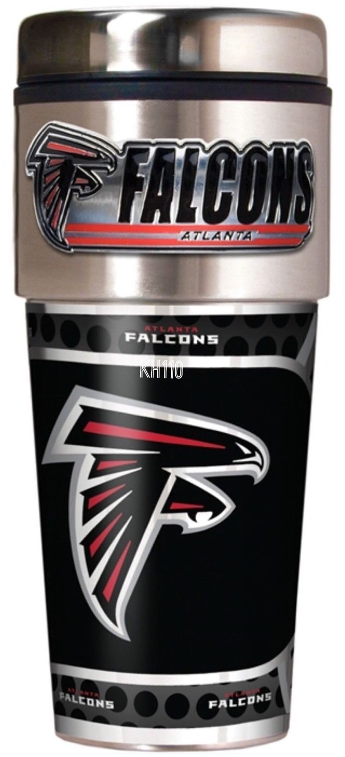 NFL Atlanta Falcons Steel Travel Tumbler Coffee Mug with Hi-def ...