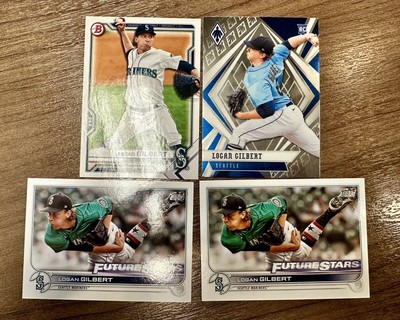 Logan Gilbert Bowman Prospects Chrome & Paper 4 Card Lot Seattle ...
