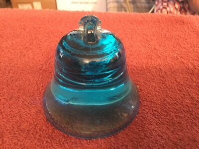 Blue Glass Bell Shaped Paperweight | eBay