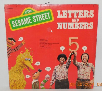 Sesame Street Letters and Numbers Vinyl Lp Record Album CTW 22055 OOP ...