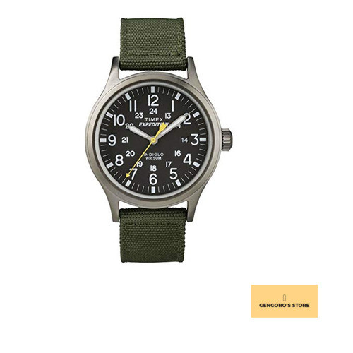Timex Expedition Scout Black Dial Green Nylon Strap Gents Watch T49961 753048502219| eBay