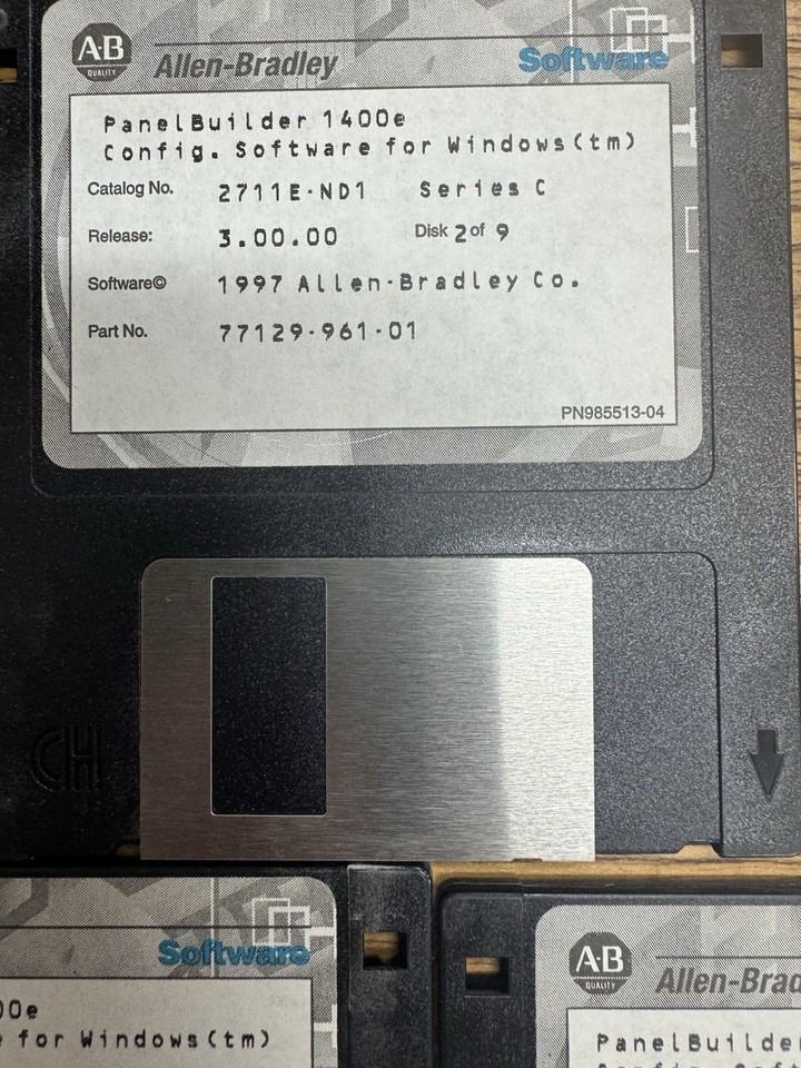 Allen Bradley Software Floppy Disk Lot | eBay