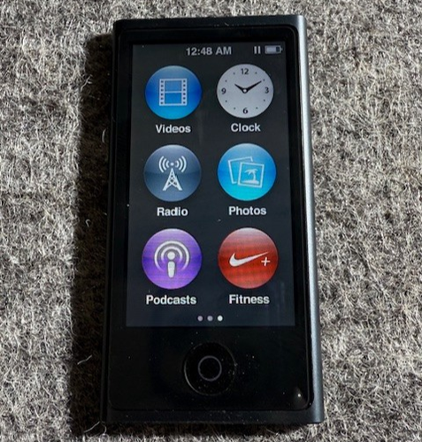 Apple iPod Nano 7th Gen A1446 16GB MD481LL - Black - WORKING! | eBay