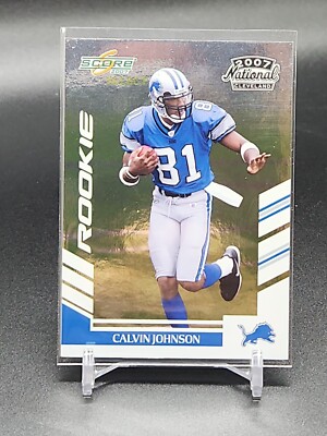 2007 Score Select National Convention Calvin Johnson SP Rookie Mint | eBay