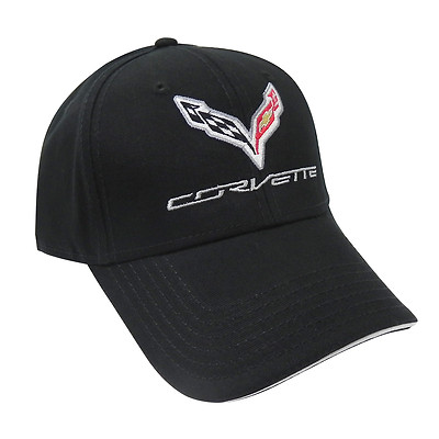 Chevrolet Corvette C7 Logo Black Baseball Hat Cap | eBay