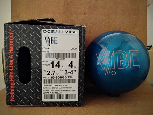 Hammer Ocean Vibe Pearl 14 lb bowling ball Undrilled | eBay