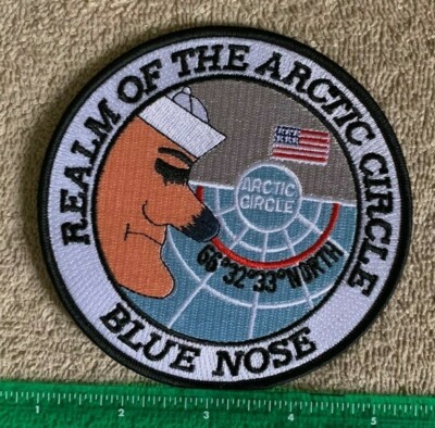 US NAVY BLUE NOSE REALM OF THE ARCTIC CIRCLE MILITARY SAILOR JACKET ...