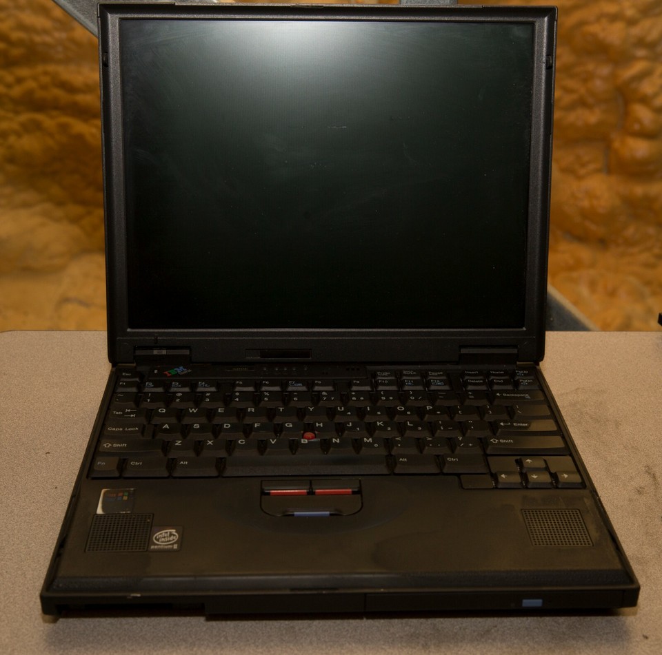 Vintage IBM ThinkPad 600E 2645-4AU Pentium II 366MHz 288MB RAM 16GB SSD ...