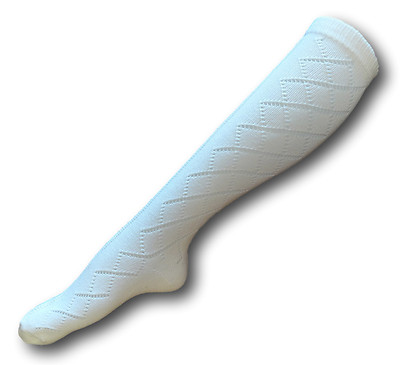 White Pelerine School / Cheerleader / Majorettes Uniform Knee Socks ...