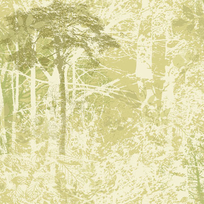 Dark Green Trees on Sage Green and White Tree Silhouettes Wallpaper ...