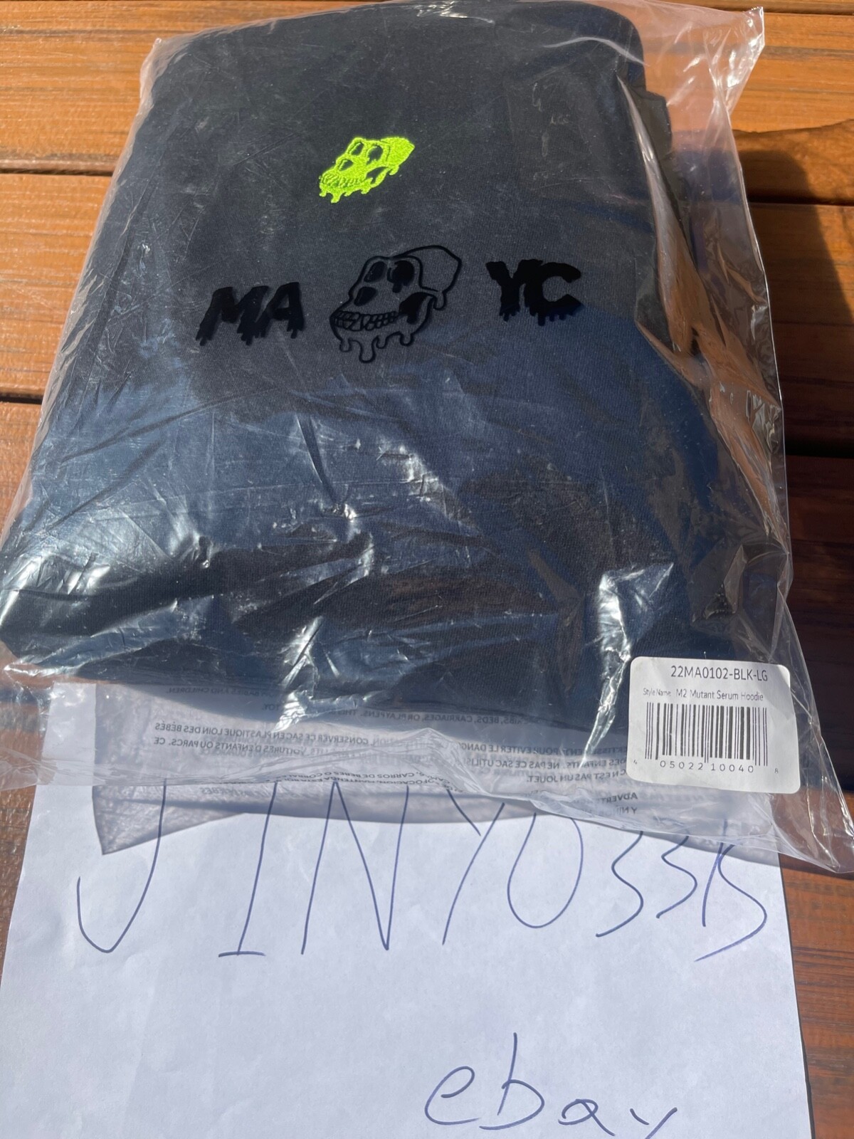 MAYC Mutant Ape Yacht Club M2 Serum Hoodie Size S & L NEW BAYC | eBay