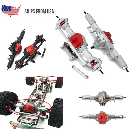 Aluminum CNC Axle Front+Rear Axle For AXIAL SCX10 Honcho 1/10 RC ...