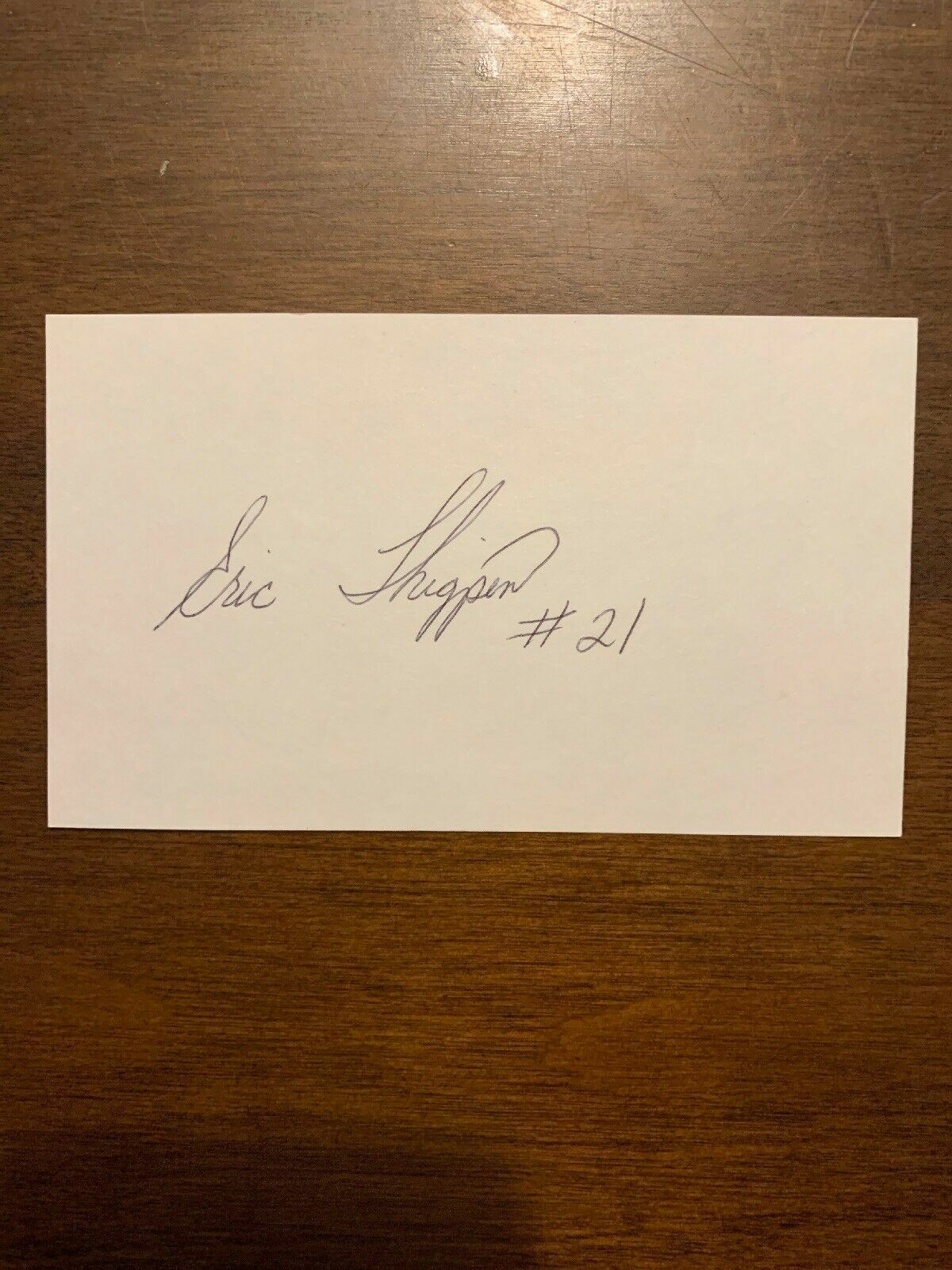 ERIC THIGPEN - IOWA FOOTBALL - AUTHENTIC AUTOGRAPH SIGNED - B343 | eBay