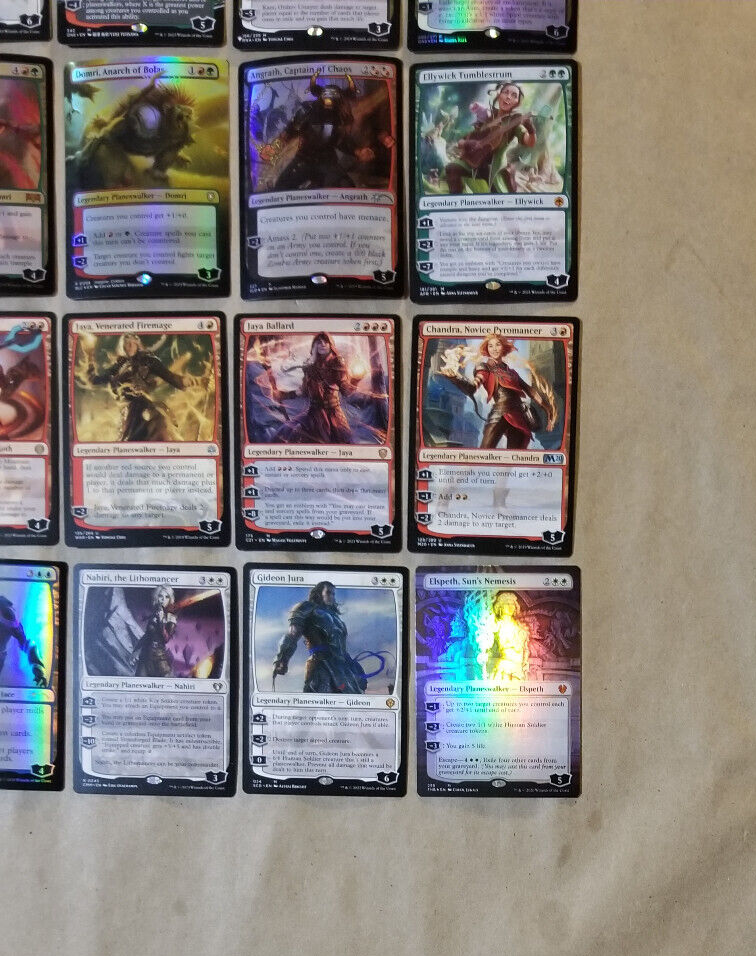 MTG Magic Unique Collection Lot of 50 Legendary Planeswalker Cards (NM ...