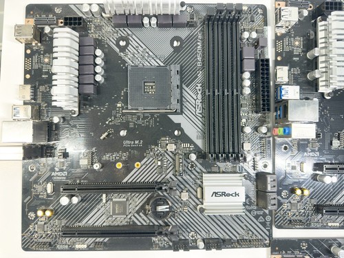 LOT OF 3 ASIS FOR PARTS ASRock B450M/AC R2.0 AM4 AMD Micro ATX ...