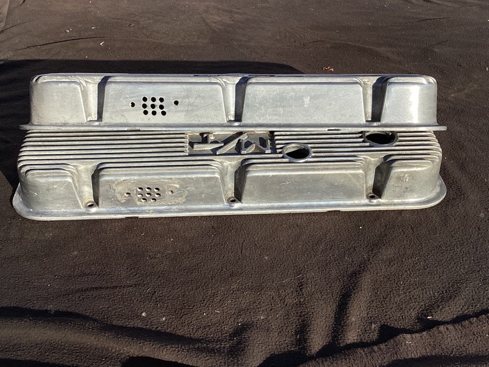 VINTAGE BBC CHEVY V-8 396 454 ALUMINUM MICKEY THOMPSON VALVE COVERS ...