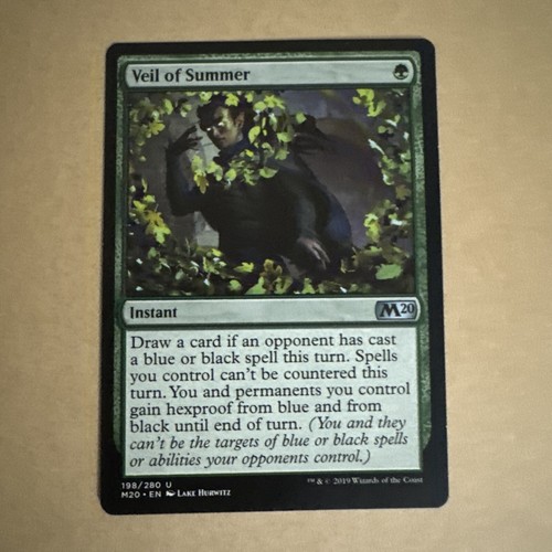 MTG Veil of Summer #198 | Core Set 2020 | Excellent Condition | Free ...