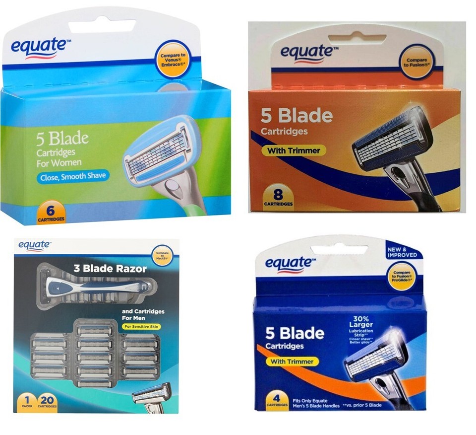 Brand New Razor for Equate 5 blades Men Women Cartridges Shaver Handle ...