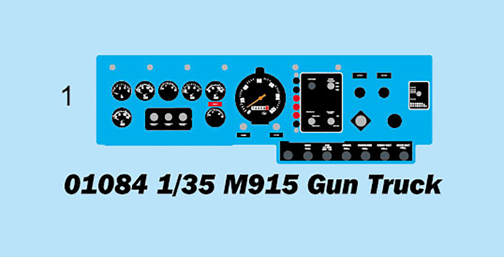 Trumpeter 01084 1:35 Scale M915 Gun Truck Plastic Model Assembly Kit | eBay