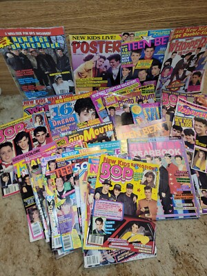 BOP 16 WOW! Teen Machine 32 MAGAZINES 1990's NEW KIDS ON THE BLOCK ...