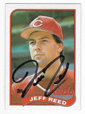 JEFF REED 1989 TOPPS AUTOGRAPHED SIGNED # 626 CINCINNATI REDS | eBay