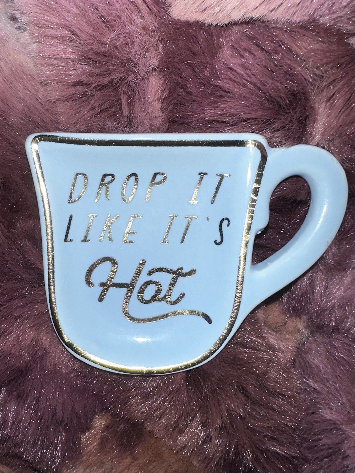 Target Bullseye Drop It Like It’s Hot Tea BAG SPOON HOLDER Rest Ceramic ...