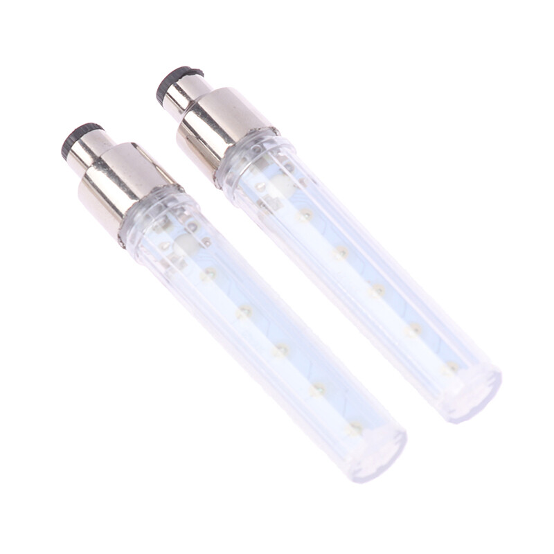 2pcs Bicycle Lights LED Bike Wheel Luminous Fluorescent Tire Valve ...