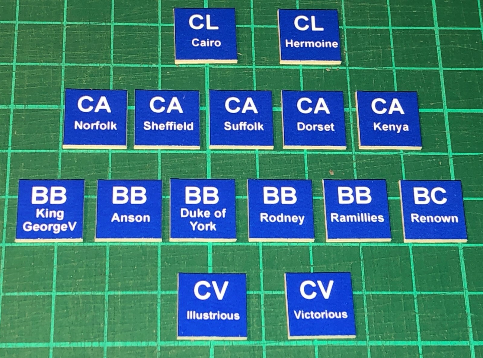 Midway British home fleet expansion, for Avalon Hill, 86 counters ...