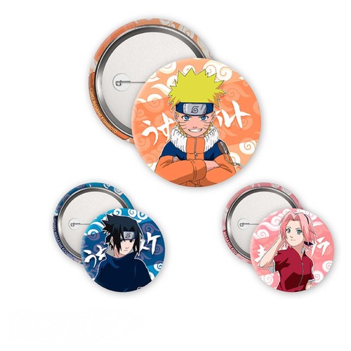 ABYstyle - Naruto Badges Pack Naruto, Sasuke, Sakura | eBay