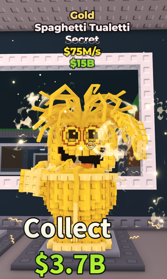 Spaghetti Tualetti GOLD 75M 🏆 SUPER RARE 🏆 Steal a Brainrot 🔥 ROBLOX 🔥 ...