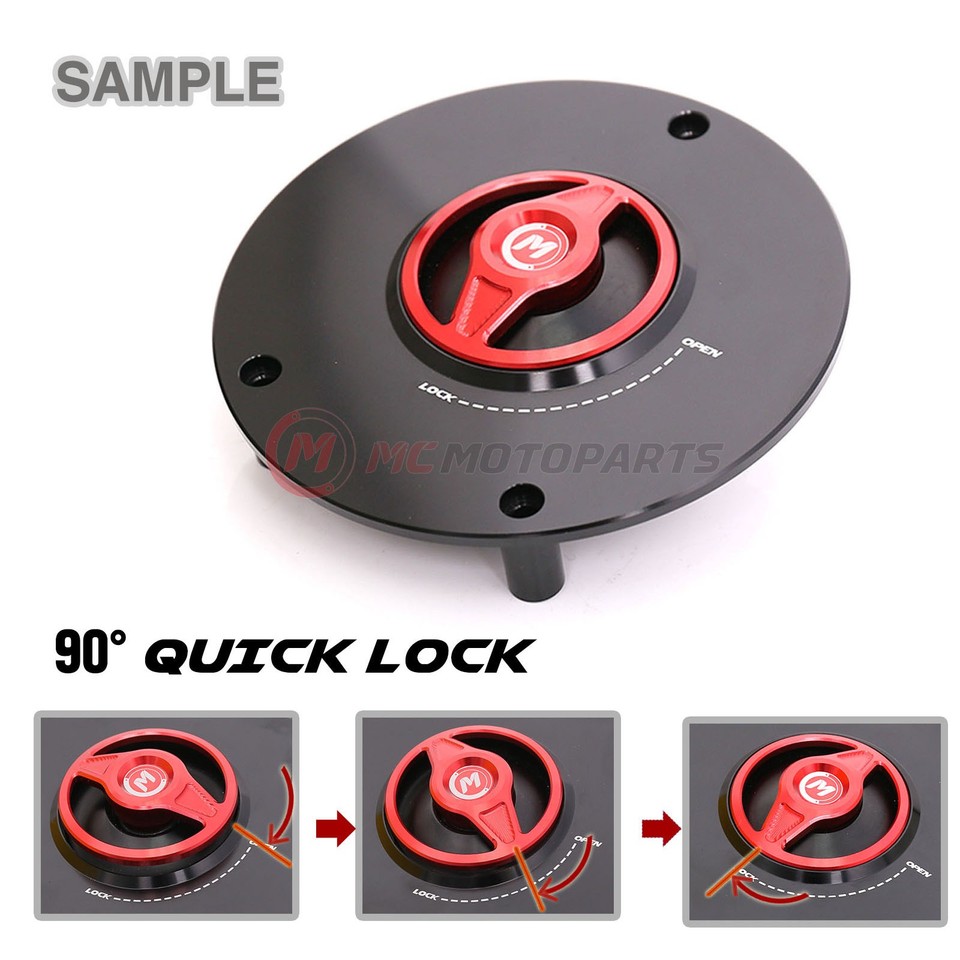 CNC Red Quick Lock Fuel Cap For CBR600RR 2019 2020 21 22 23 | eBay