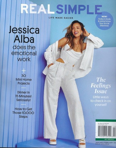 Real Simple Magazine February 2024 Jessica Alba Does The Emotional Work ...
