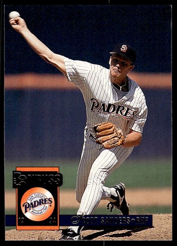 1994 Donruss Baseball Card Scott Sanders San Diego Padres #489 | eBay