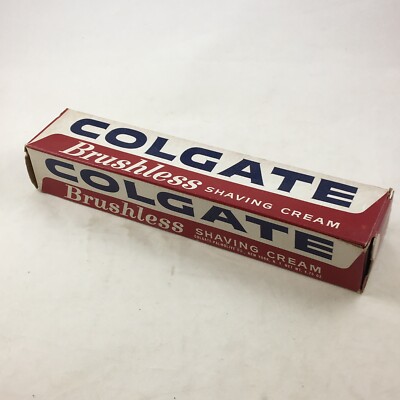 Vintage 1950's Colgate Brushless Shaving Cream New Old Stock Giant 4.75 ...